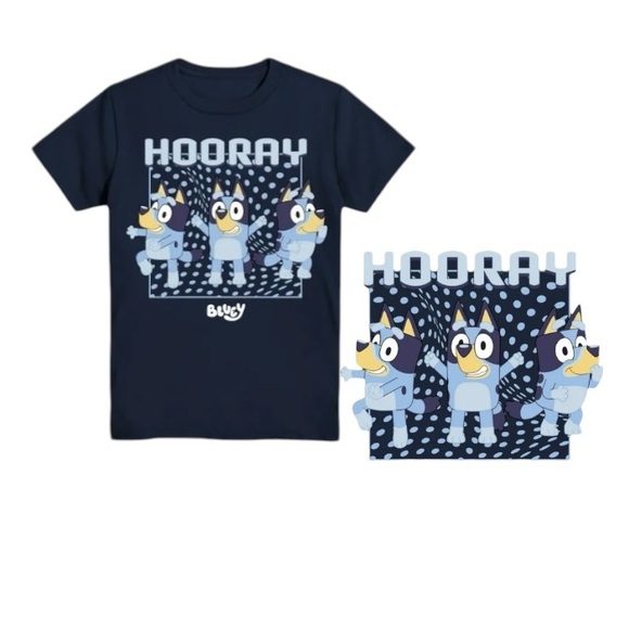 Bluey | Shirts & Tops | Hooray Bluey Graphic Tee | Poshmark